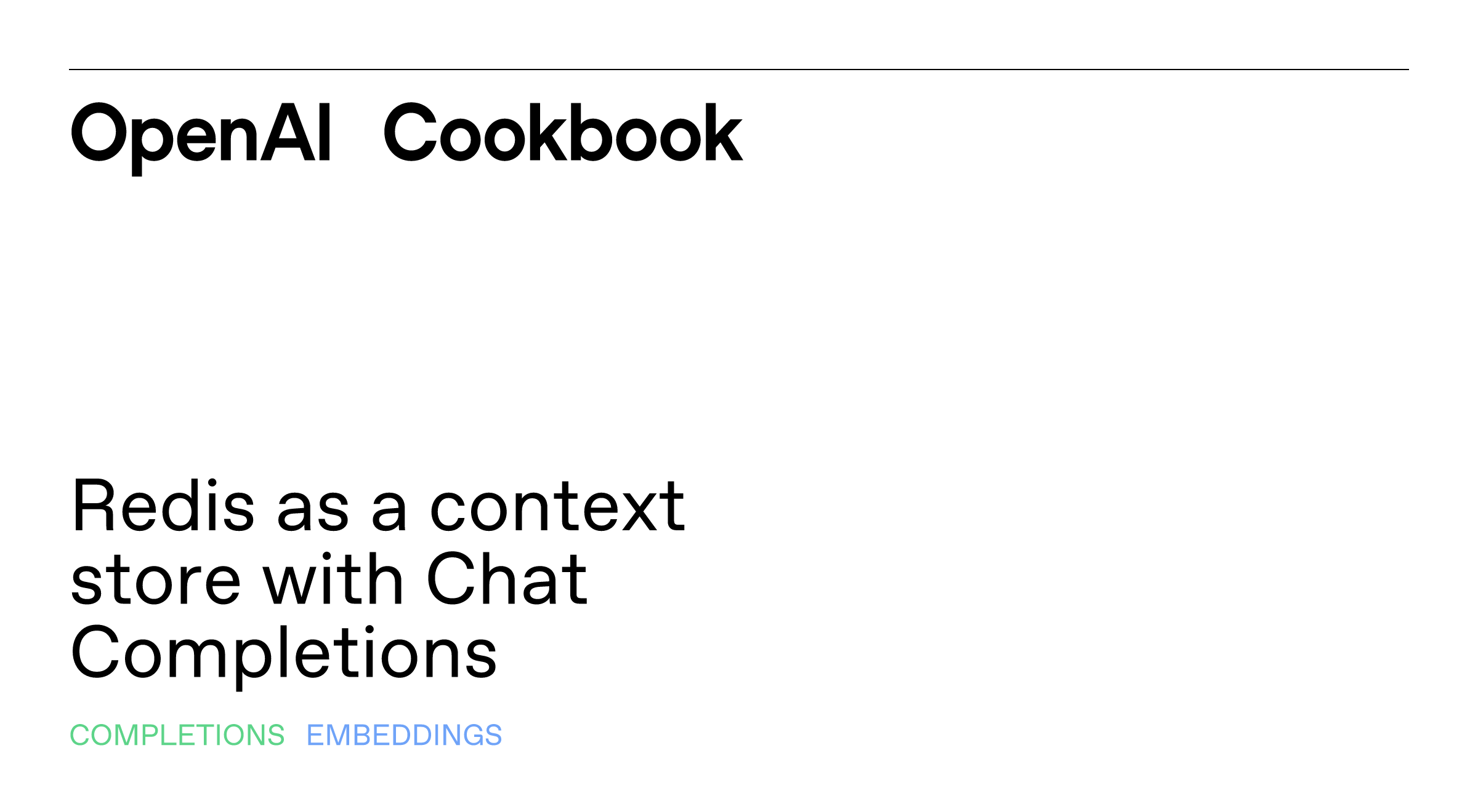 Redis As A Context Store With Chat Completions Openai Cookbook 